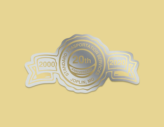 Metallic Labels - Eco Custom Packaging - Free Shipping - Bulk Quantity