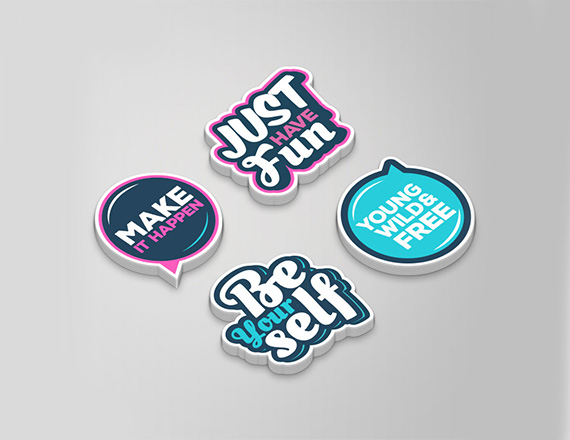 Die Cut Stickers - Eco Custom Packaging - Free Shipping - Bulk Quantity