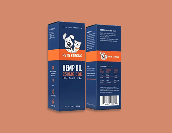 Hemp Oil Boxes - Eco Custom Packaging - Free Shipping - Bulk Quantity