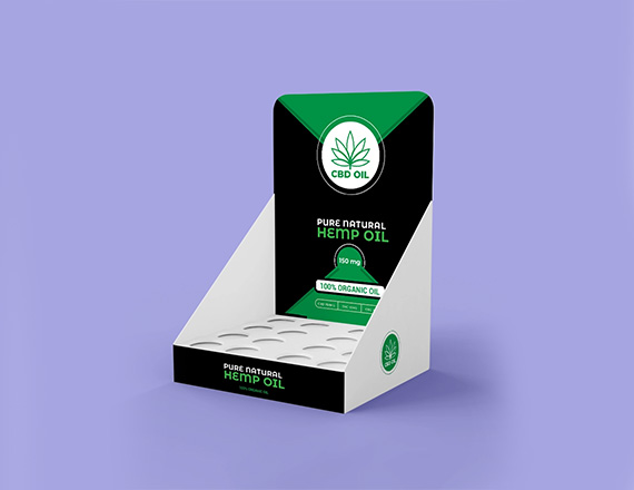 Hemp Oil Boxes - Eco Custom Packaging - Free Shipping - Bulk Quantity